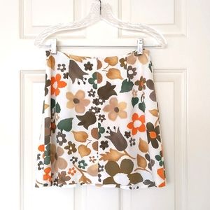 Express | Skirts | Nwot Vintage Express 0 Rayon Mini Skirt With Multi ...